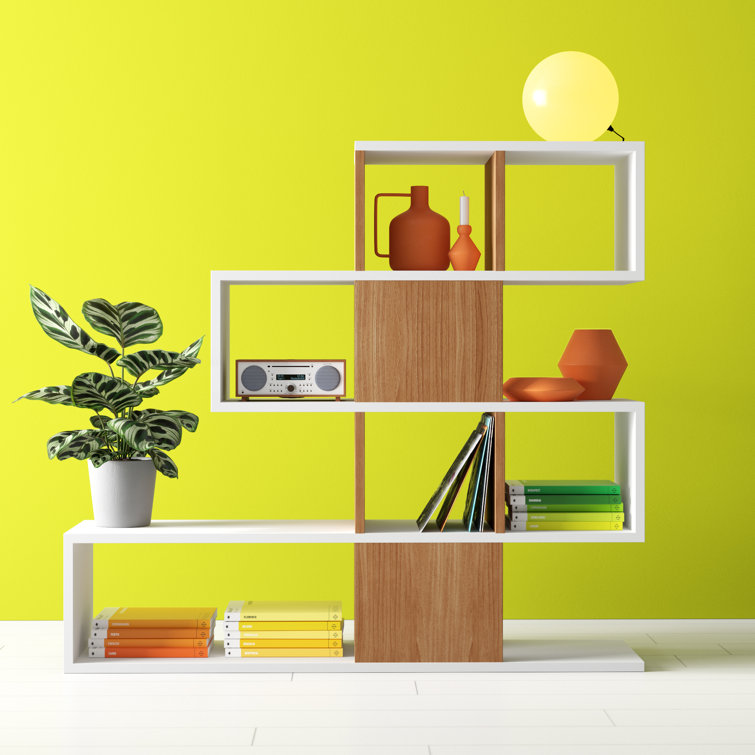 George Oliver Deddo Geometric Bookcase & Reviews | Wayfair