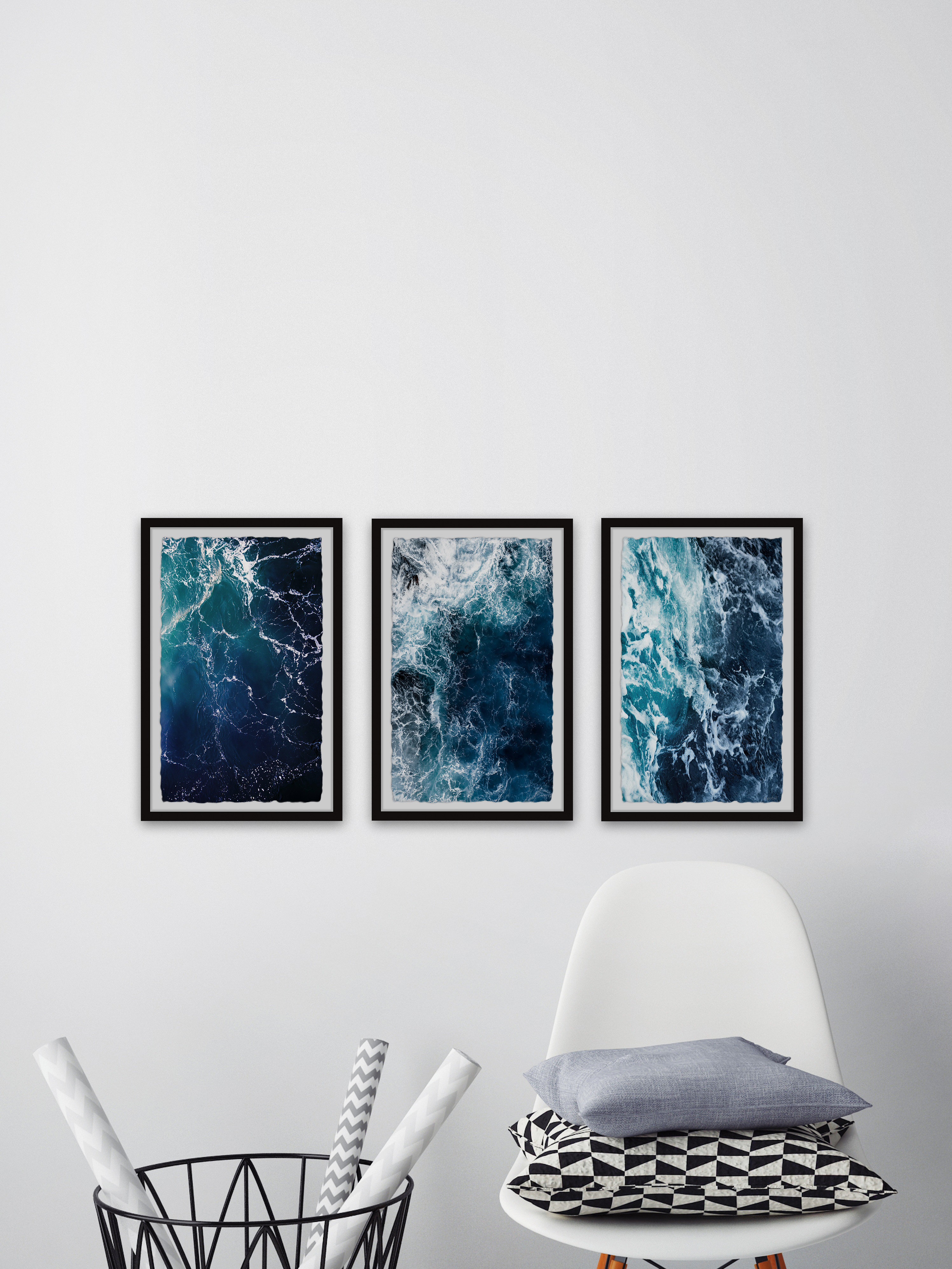 Wrought Studio Whole Lot Of Blue Triptych - Wayfair Canada