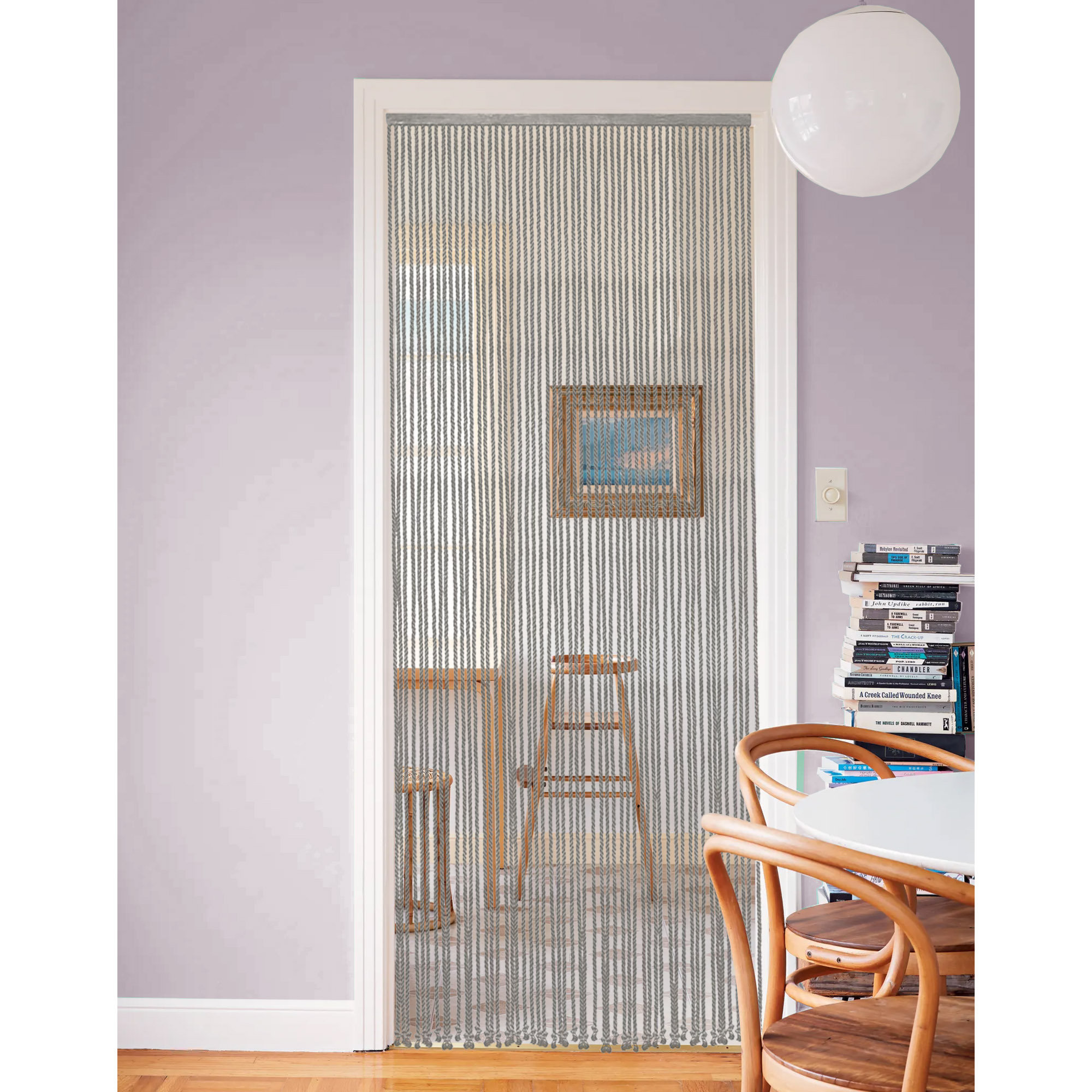 Evideco Braided Cotton/Polyester Rope Door Curtain 54 Strings 79 H x 36 ...