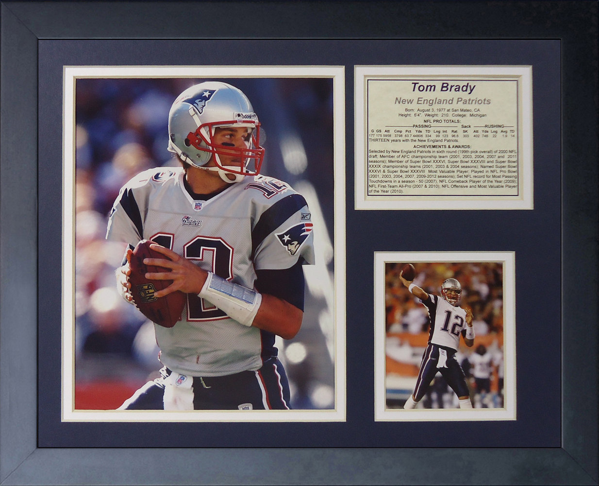 Legends Never Die Tom Brady - Away Framed Memorabilia | Wayfair