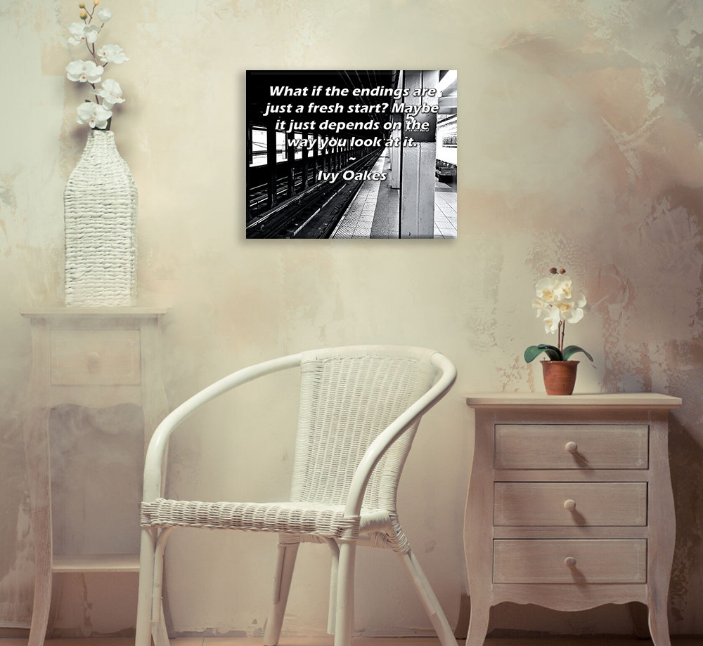 Astoria Grand ArtsyQuotes Gallery Wrapped Canvas By Ivy Oakes: "What if ...