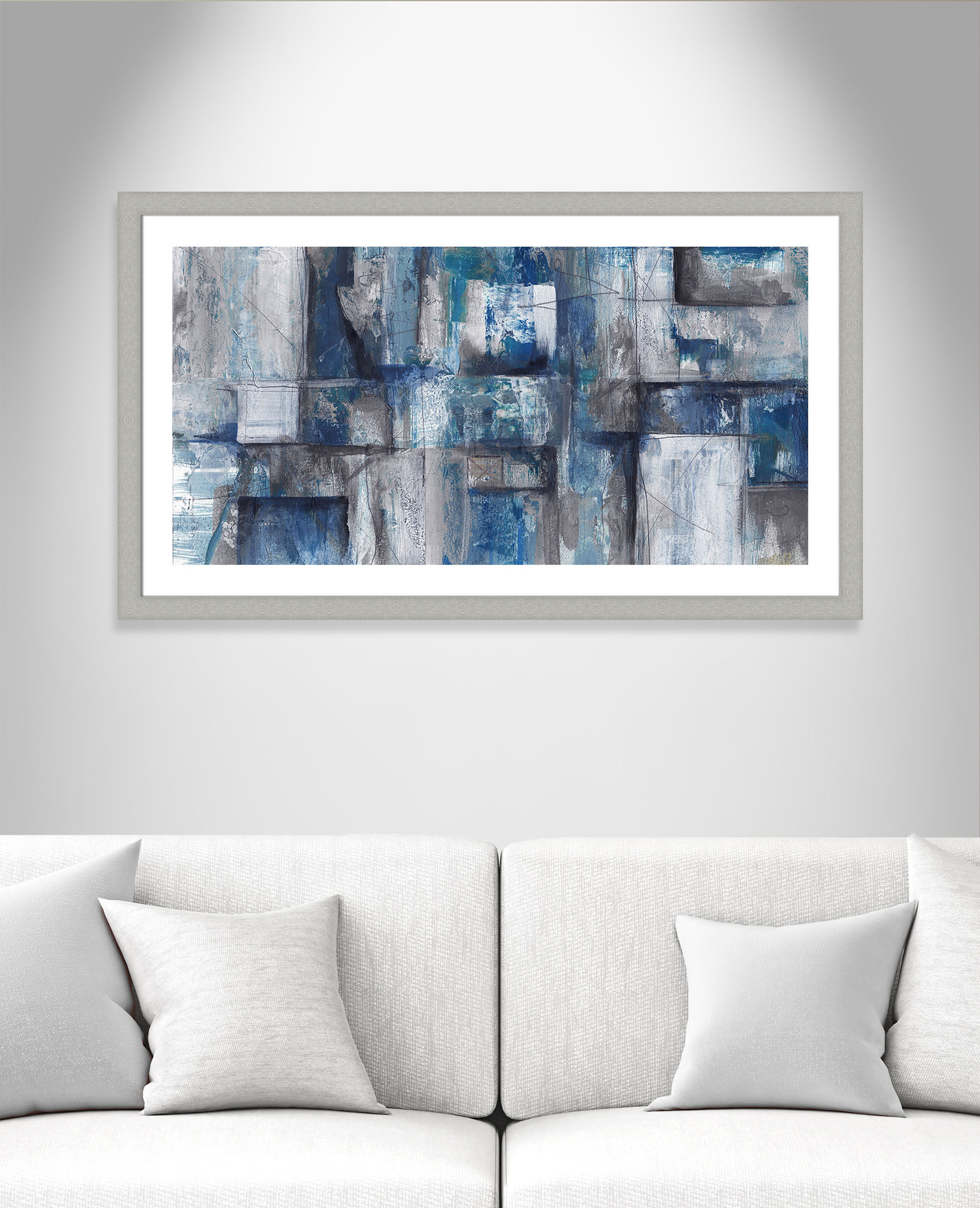 Ebern Designs Emmerich 'Patchwork Abstract III' Framed Acrylic Painting ...