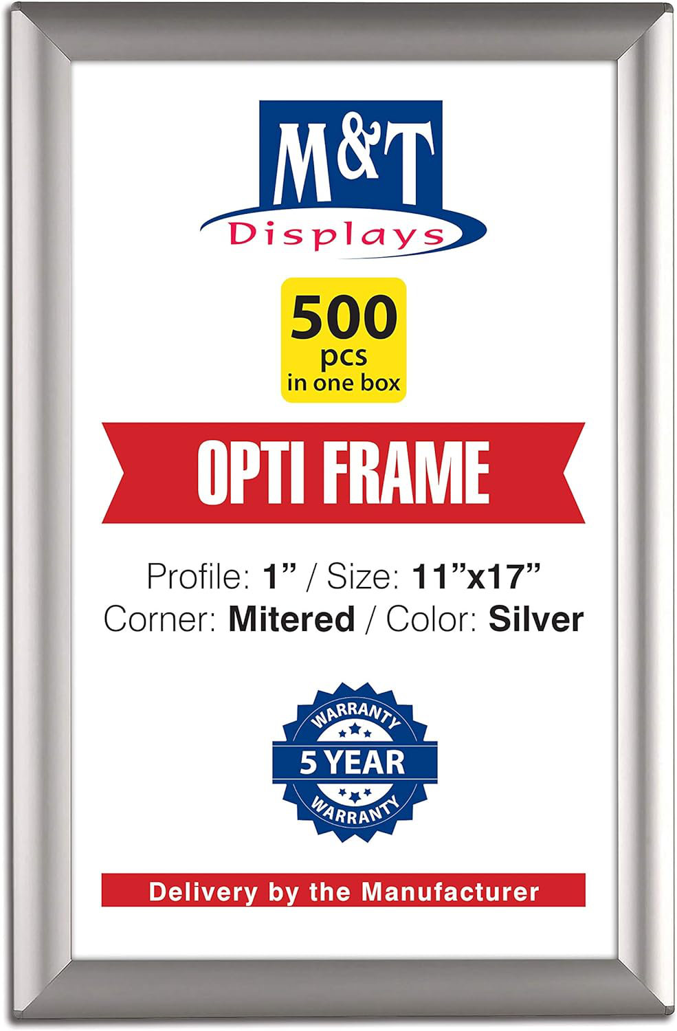 MT Displays Opti Snap Aluminum Profile Anti Glare Cover Poster | Wayfair