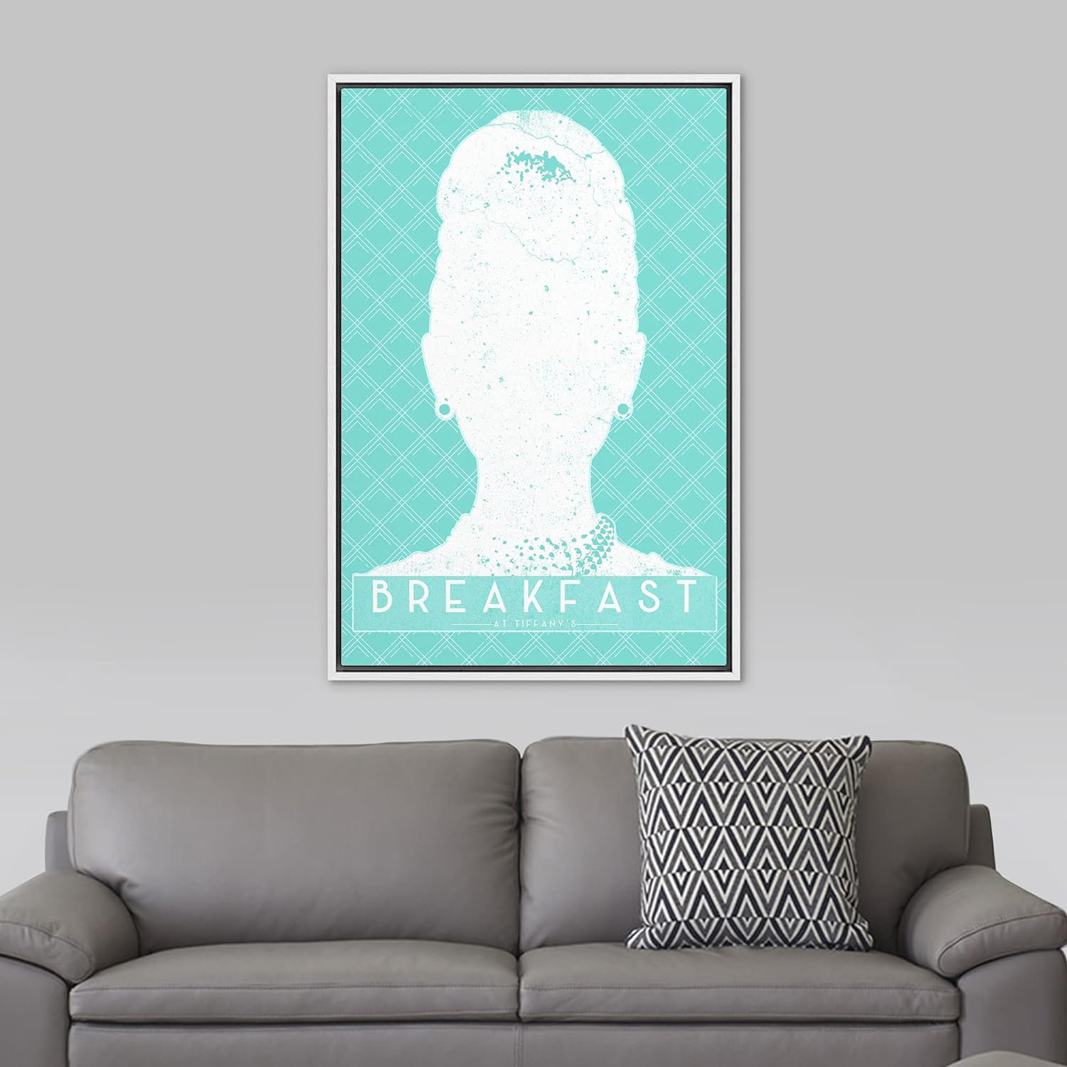 IDEA4WALL Framed Canvas Print Wall Art Preppy Room Decor Audrey Hepburn ...