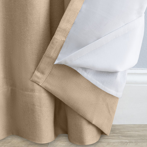 Birch Lane™ LeeRoy 100% Sustainable Cotton Blend Chevron Texture Room ...