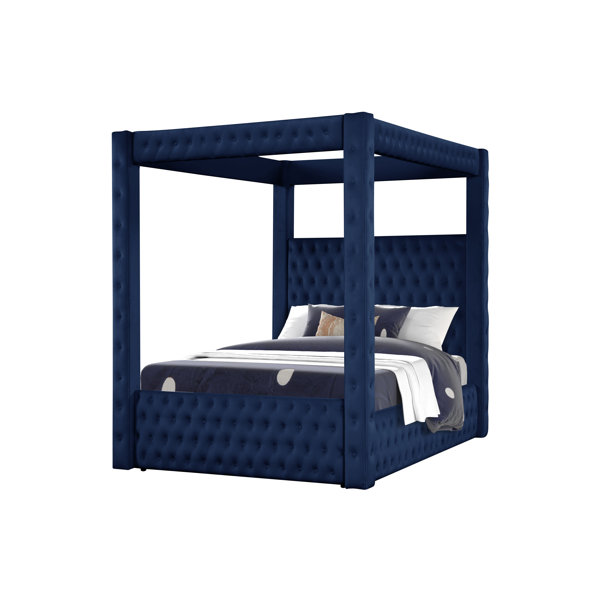 House of Hampton® Janeece Upholstered Canopy Bed | Wayfair