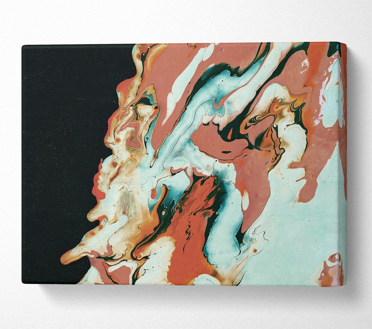 Metro Lane Teal And Peach Swirls | Wayfair.co.uk