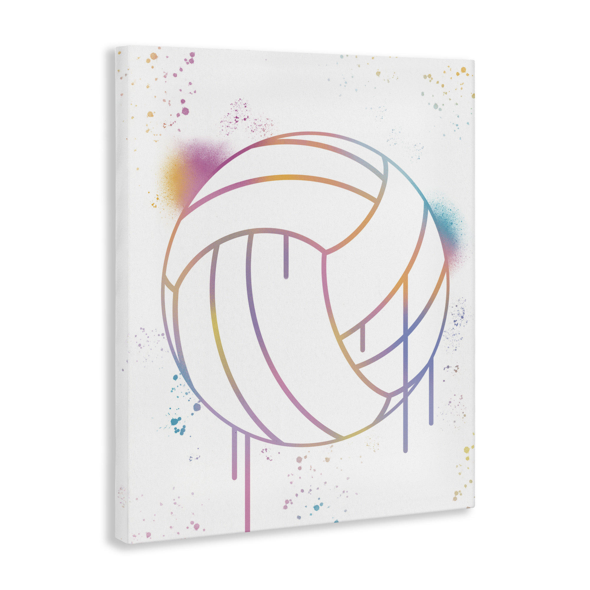 Bayou Breeze Graffiti Volleyball Drip Canvas, design by Marcus Prime ...