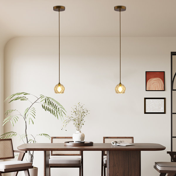 Mercer41 Jamelia 1 - Light Crystal Globe Pendant | Wayfair