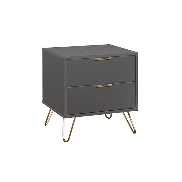 Mercury Row Arlo 2 Drawer Bedside Table & Reviews | Wayfair.co.uk