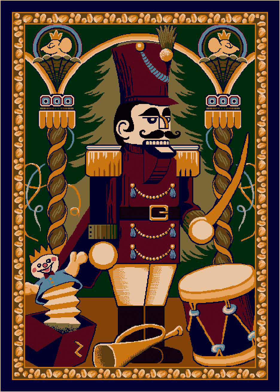 The Holiday Aisle® Norsworthy Nutcracker Area Rug | Wayfair