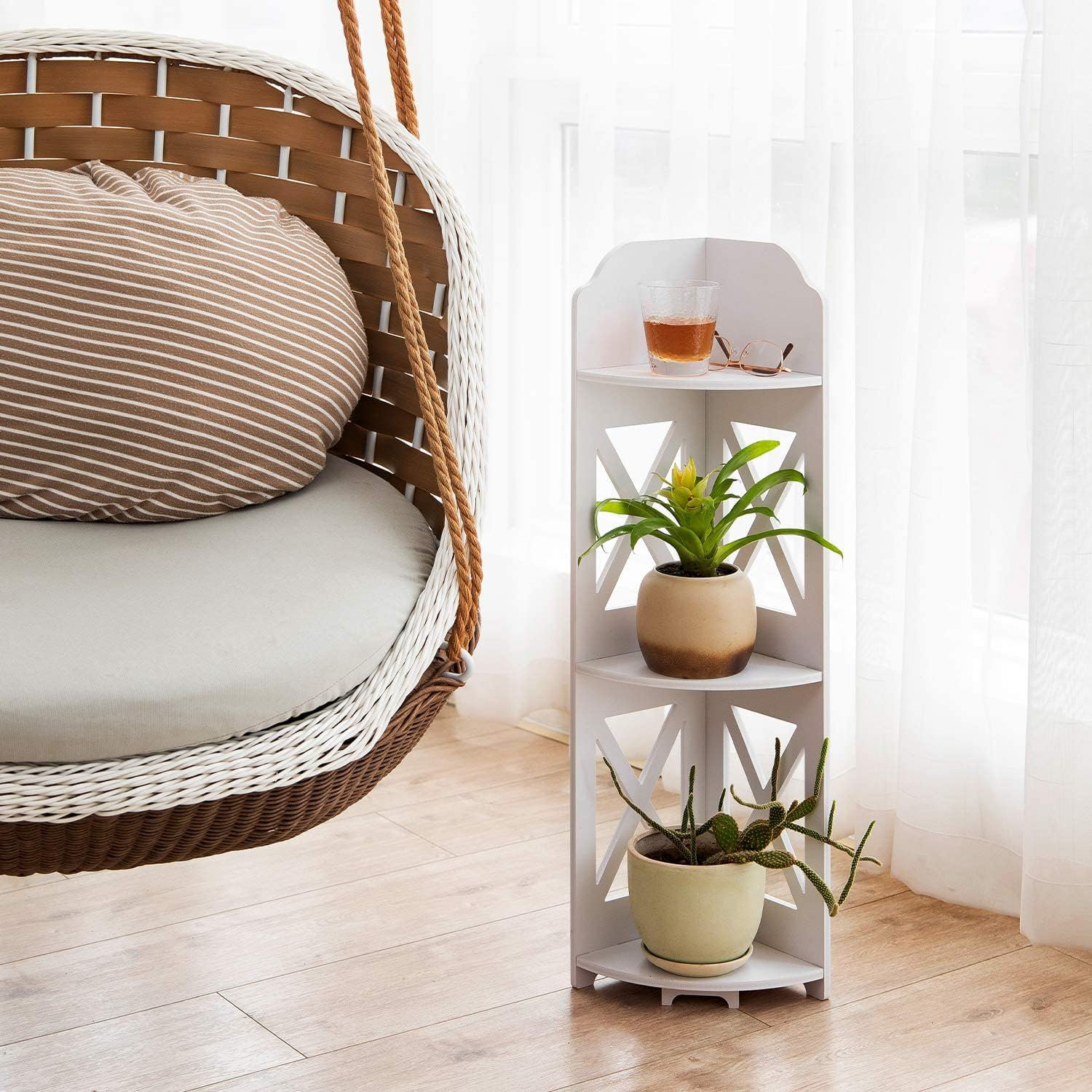 August Grove Corner Shelf Stand, Storage Organizer Great For Bathroom ...
