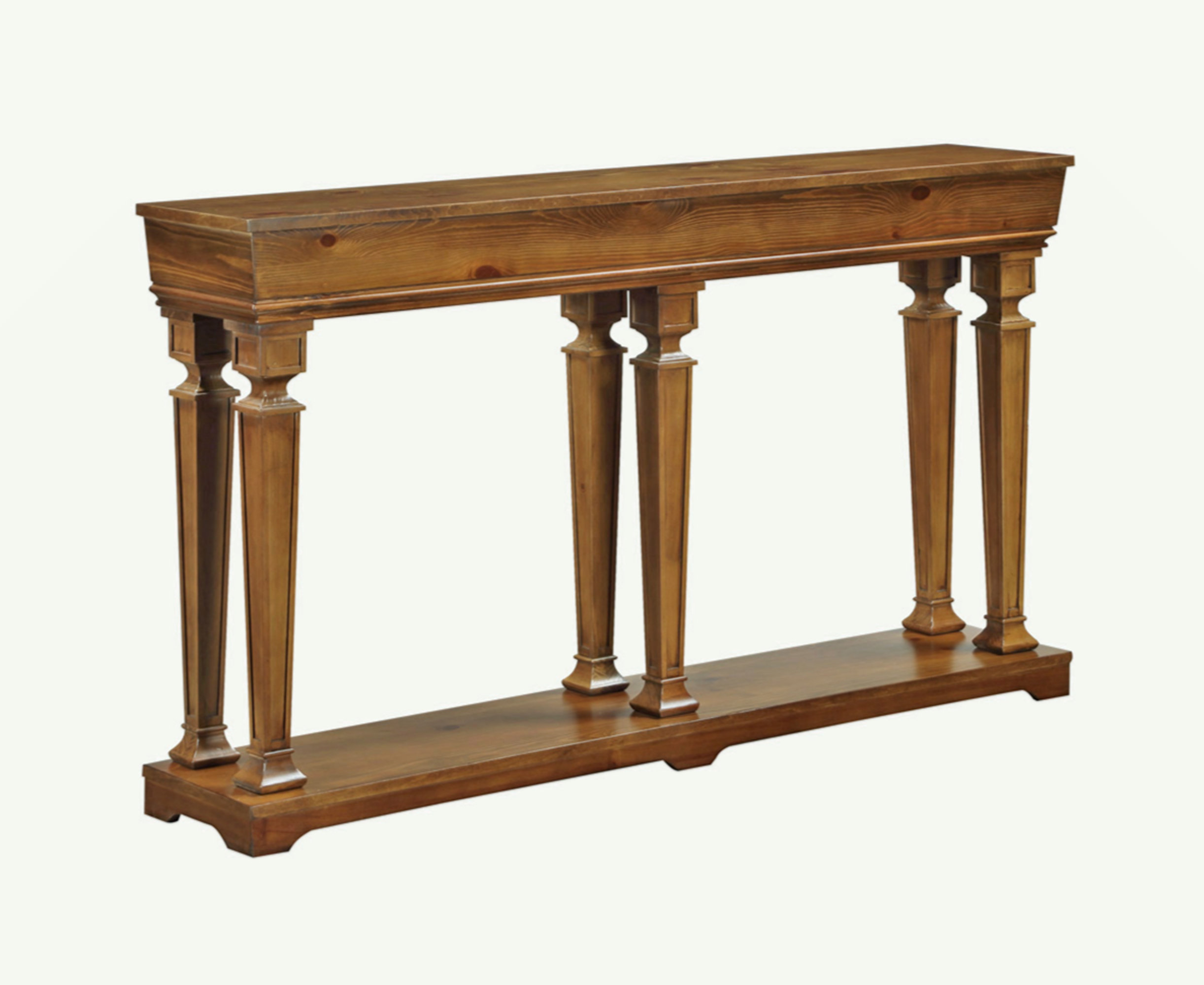 Alcott Hill® Garrison Oak Finish Console Table | Wayfair