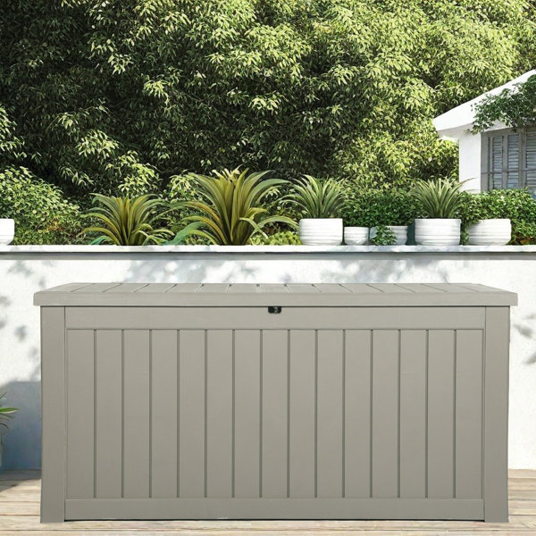 YITAHOME YITA 230 Gallons Water Resistant Resin Lockable Deck Box ...