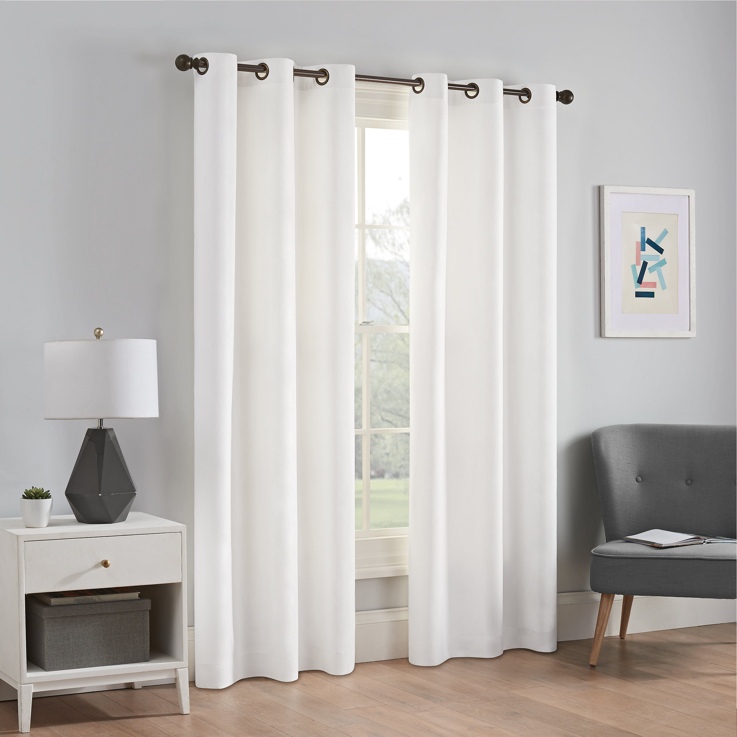 Eclipse Microfiber Thermal Single Curtain Panel & Reviews | Wayfair