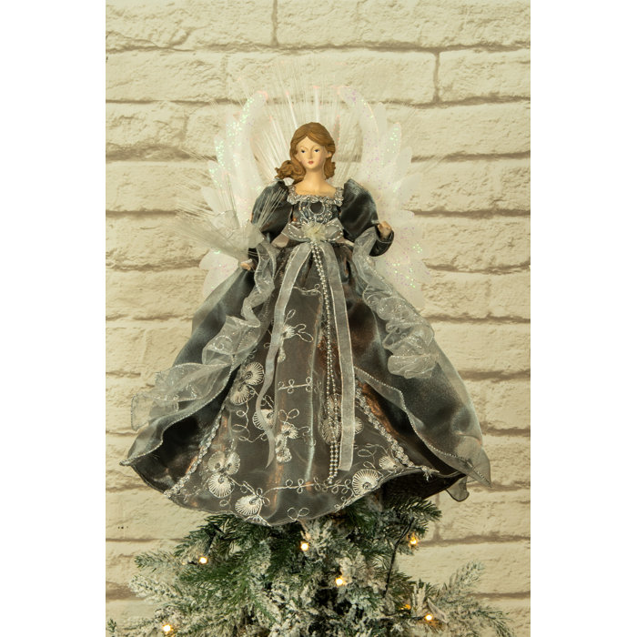 The Holiday Aisle® Fabric Tree Topper - Lighted & Reviews | Wayfair
