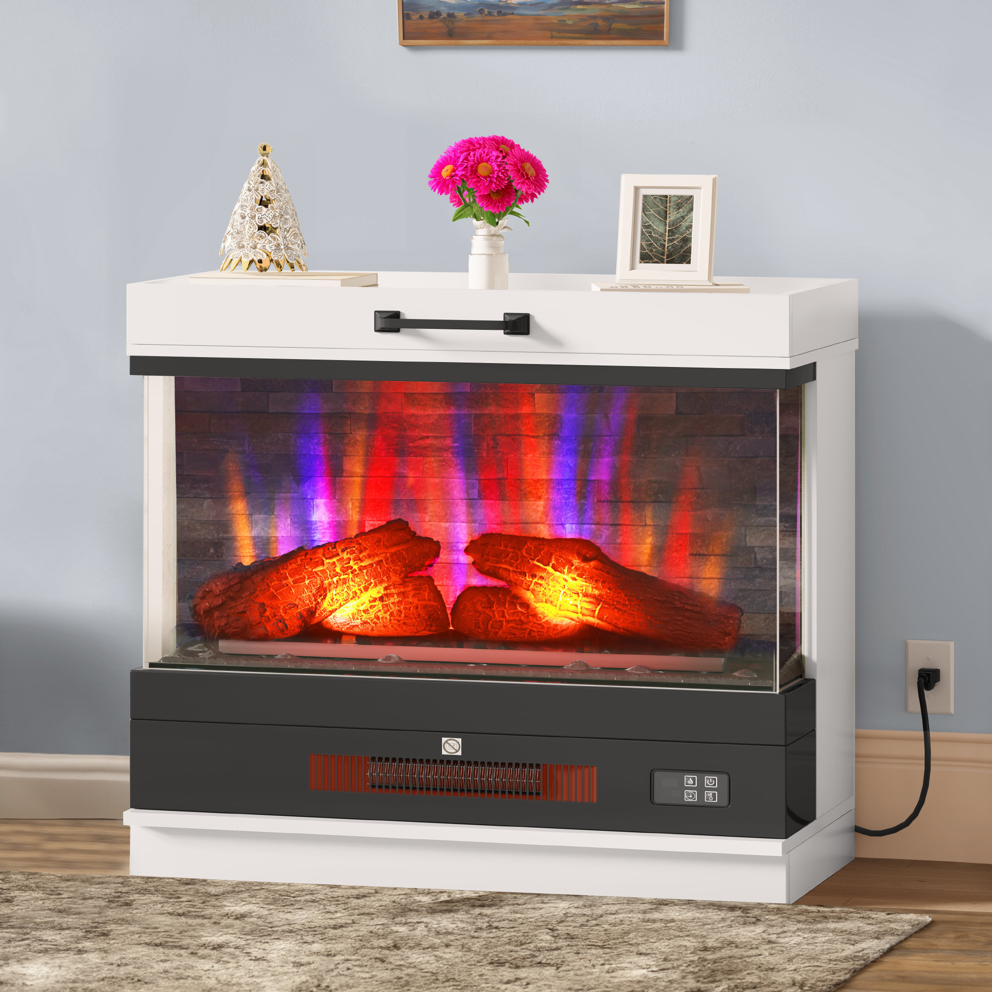 Wade Logan 24.5'' W Electric Fireplace - Wayfair Canada