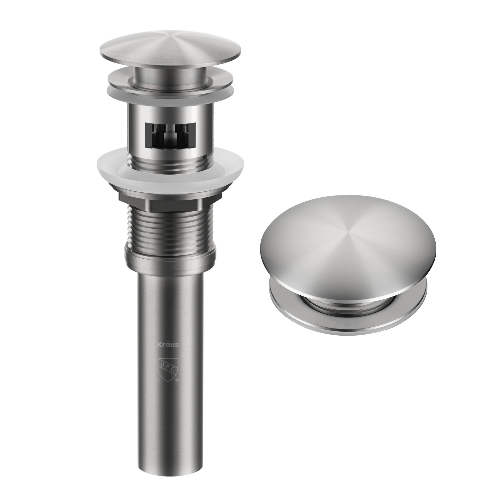 KRAUS Pop-Up Bathroom Sink Drain With Overflow & Reviews | Wayfair