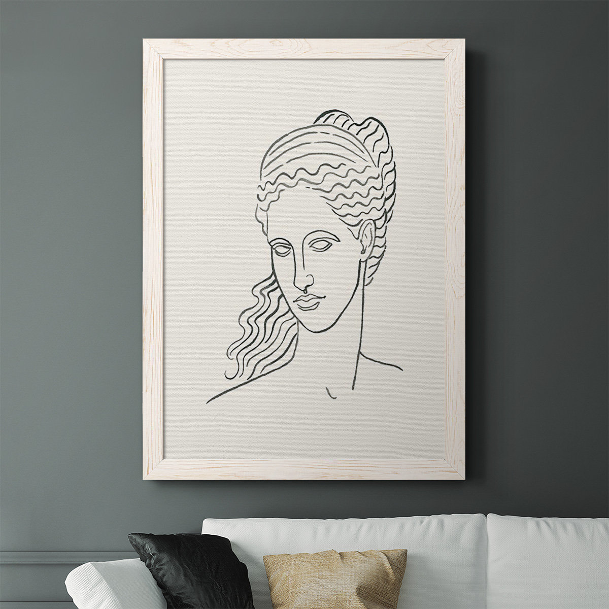 Alcott Hill® Jaxom Greek Busts - Single Picture Frame Print on Canvas ...