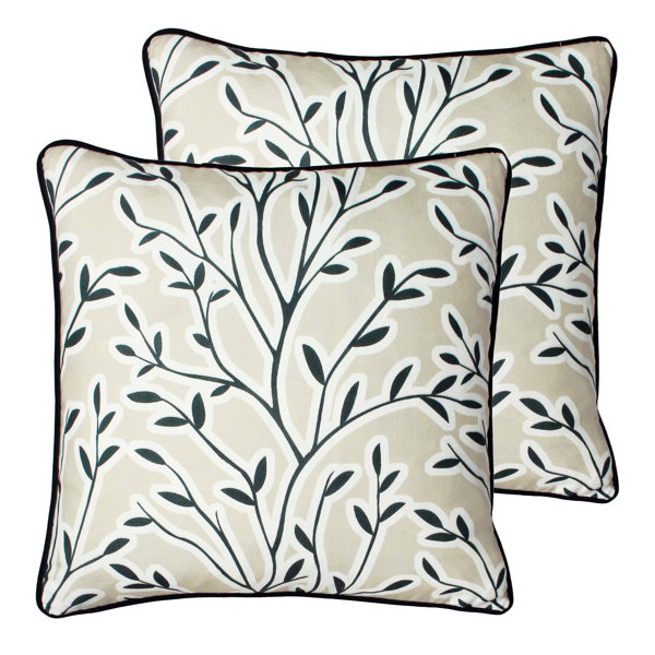furn. Floral Square Throw Cushion With Filling | Wayfair.co.uk
