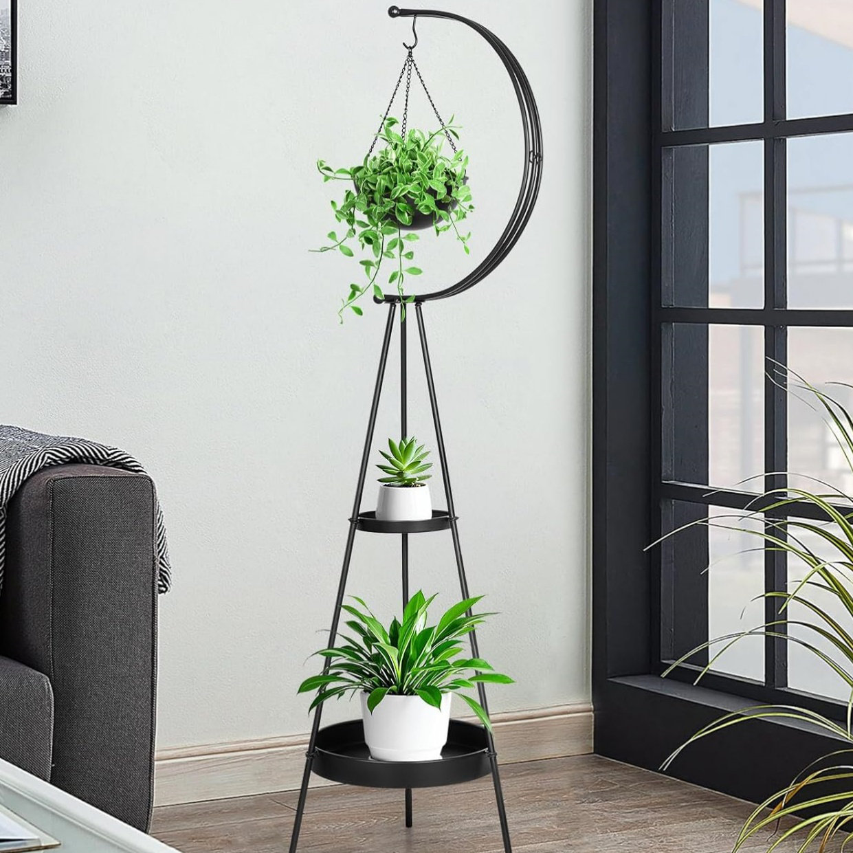 Mercer41 Metal Multifunctional Iron Flower Pots Rack - Wayfair Canada