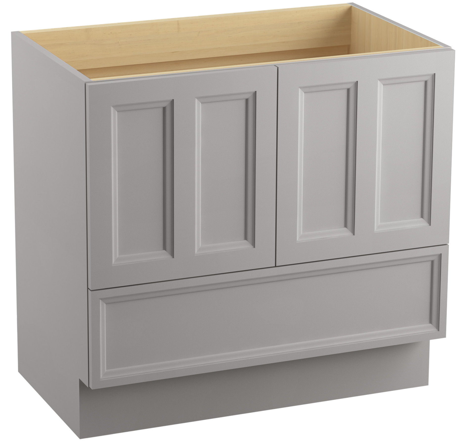 Kohler Damask® 36" Vanity Base Only with Toe Kick, 2 Doors and 1 Drawer ...