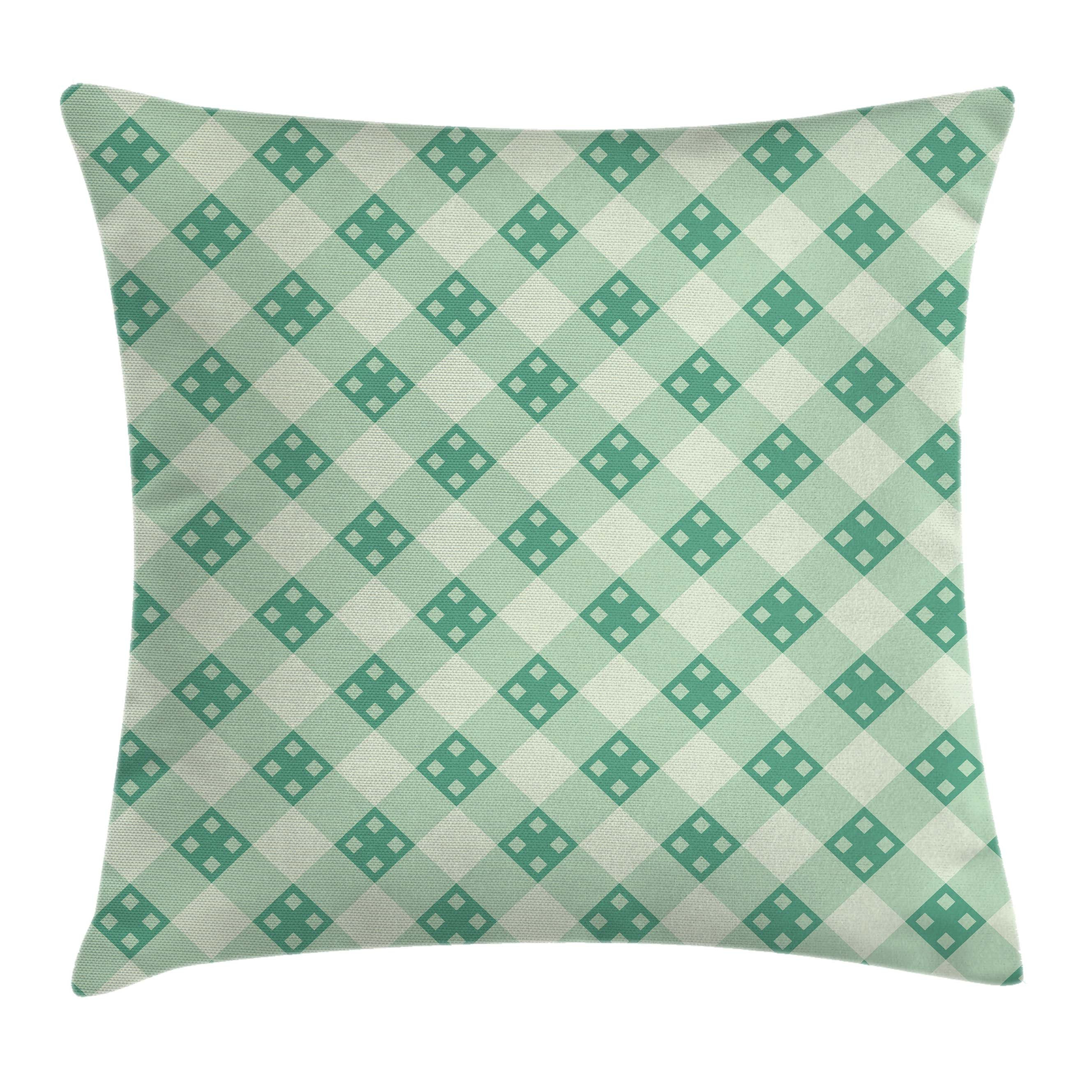 Ambesonne Striped Geometrical Tile Square Pillow Cover | Wayfair