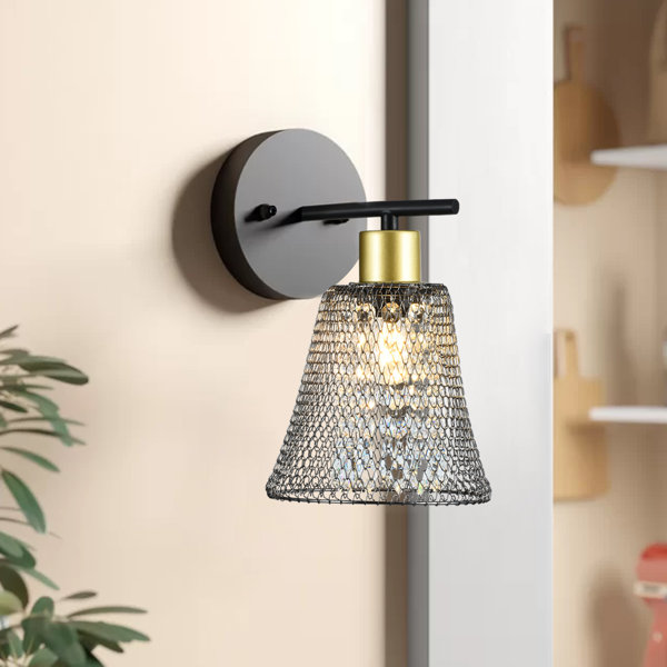 Willa Arlo Interiors Omro Wrought Iron Armed Sconce | Wayfair