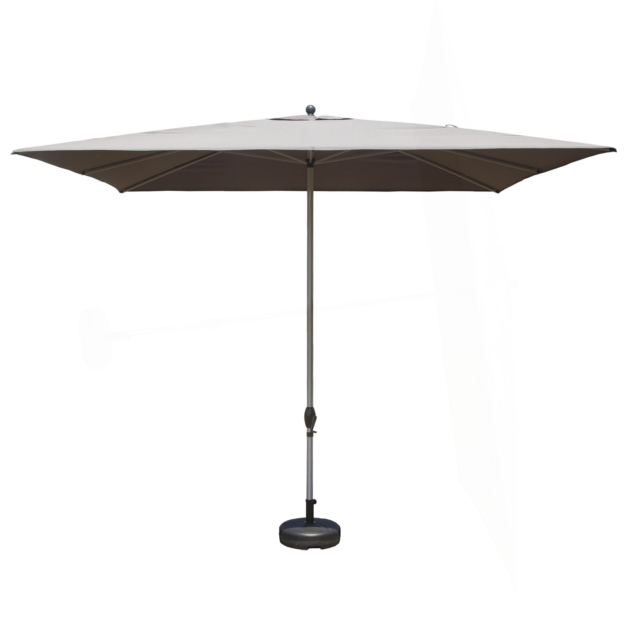 Arlmont & Co. Rectangle Patio Umbrella With Crank Lift And Tilt ...