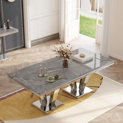 grey marble tables