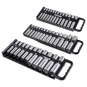 17 Stories Portable Socket Organizer Set 3PCS 76-Clip Magnetic Socket ...