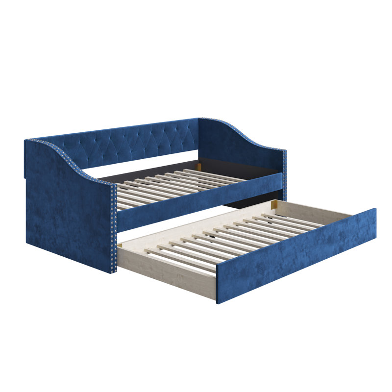 Boyd Sleep Manchester Upholstered Daybed with Pull Out Trundle, Twin ...