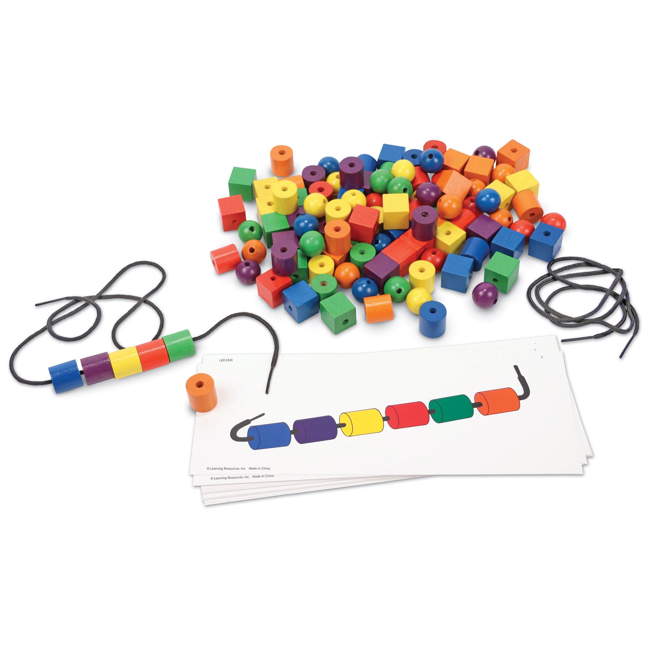 Learning Resources Beads And Pattern Cards Activity Set | Wayfair