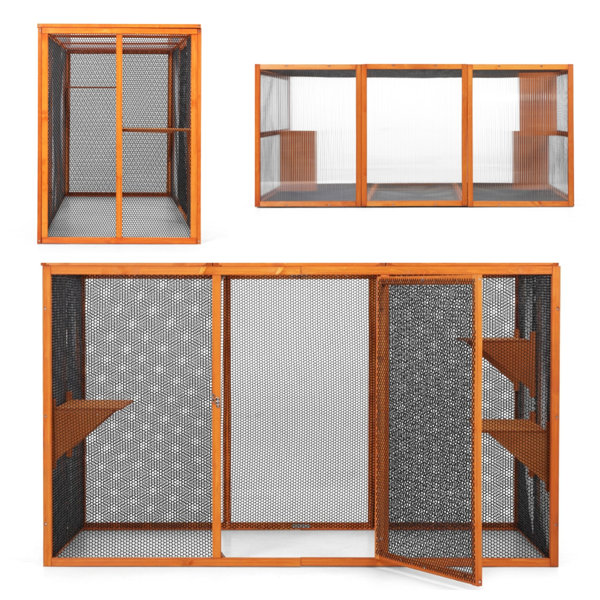 Tucker Murphy Pet™ Detachable Cat Enclosure With Waterproof Roof And 3 ...