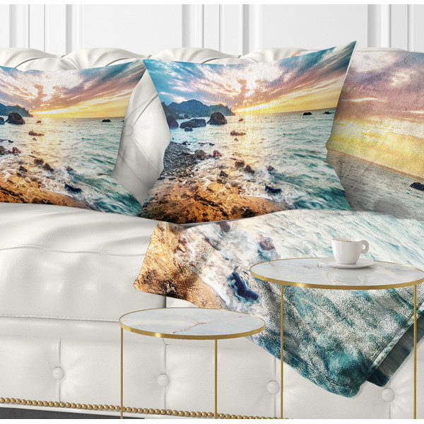 DesignArt Reversible Throw Pillow | Wayfair