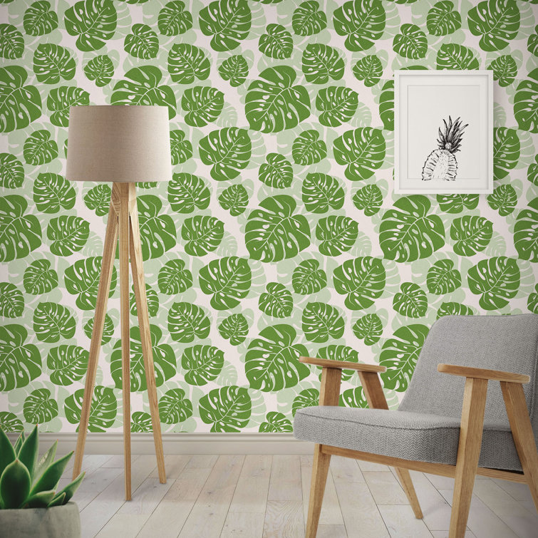 Bay Isle Home Navya 3m x 1.2m Textured Matte Peel and Stick Wallpaper ...