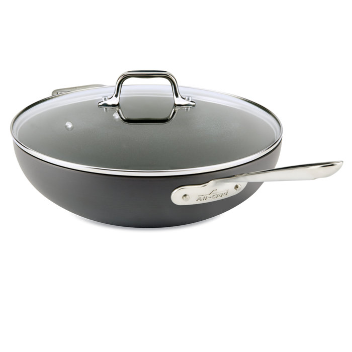 All-Clad HA1 Non-Stick Aluminum Saute Pan with Lid & Reviews | Wayfair