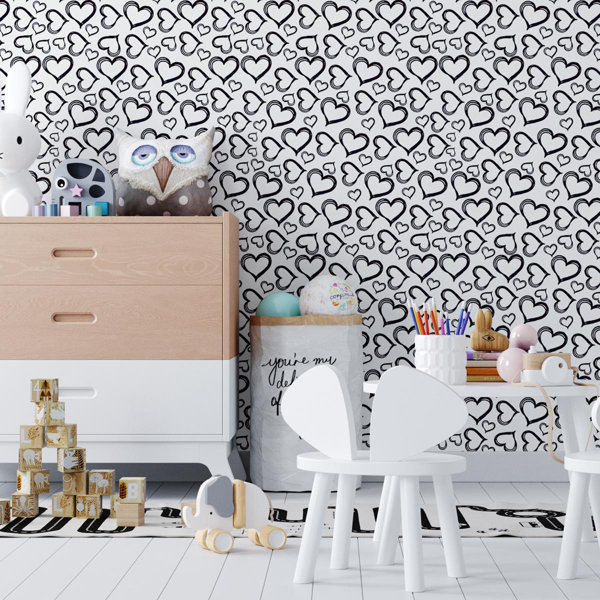 Harriet Bee Fadya Peel & Stick Geometric Roll | Wayfair