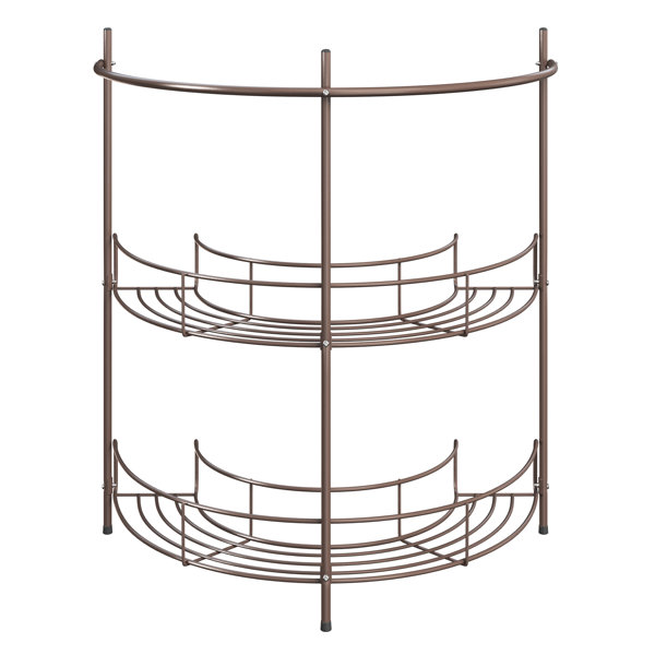 Rebrilliant Kelci-Louise Pedestal Sink Organizer -Compact Under Sink ...