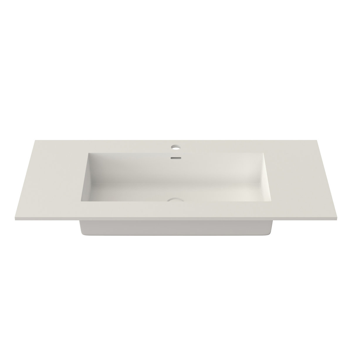 MEDUNJESS 39'' Bathroom Vanity Top With Undermounted Solid Surface ...