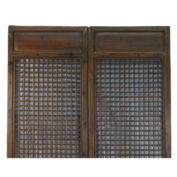 DYAG East Asian Classic Stained Wood Pivot Screen Doors | Perigold