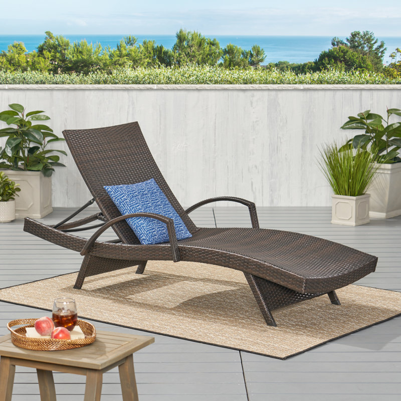 Wade Logan® Billur 79.25'' Long Reclining Single Chaise & Reviews | Wayfair
