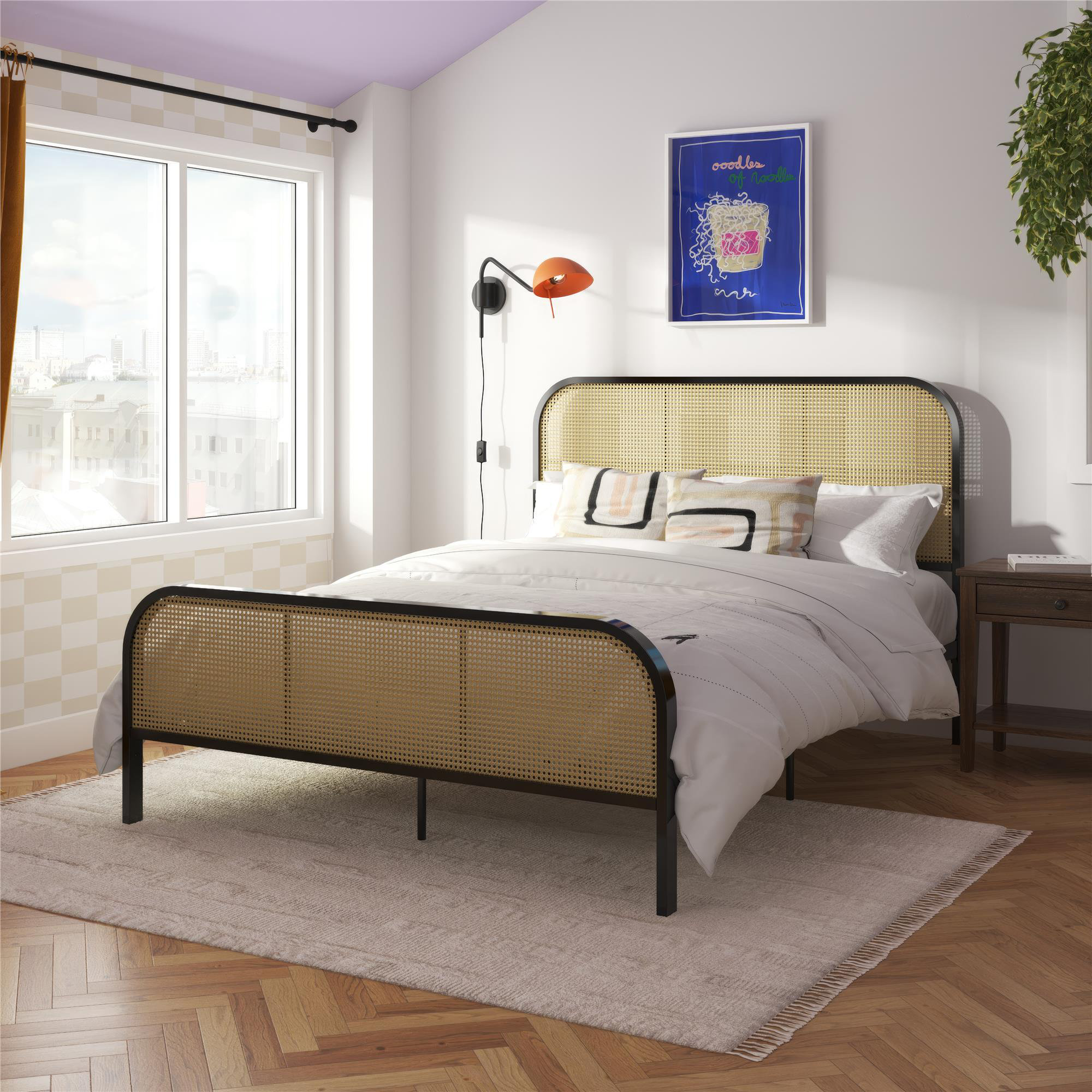 Mr. Kate Roxanne Metal and Cane Platform Bed & Reviews | Wayfair