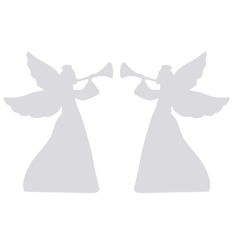 The Holiday Aisle® Jacgueline 36in White PVC Angel Garden Angel ...