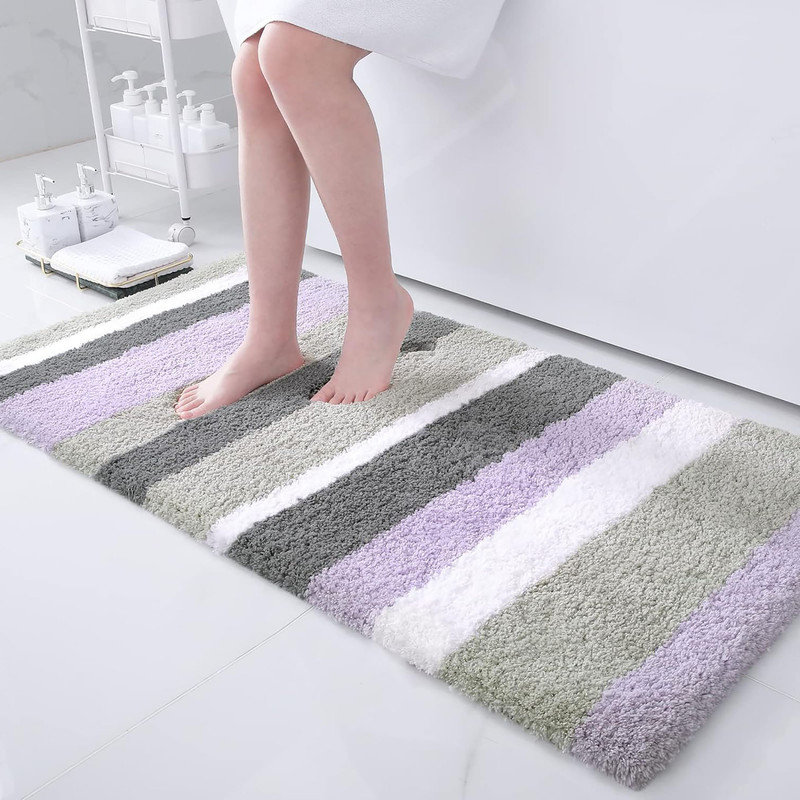 Latitude Run® Dejahnae Microfiber / Microsuede Bath Mat | Wayfair