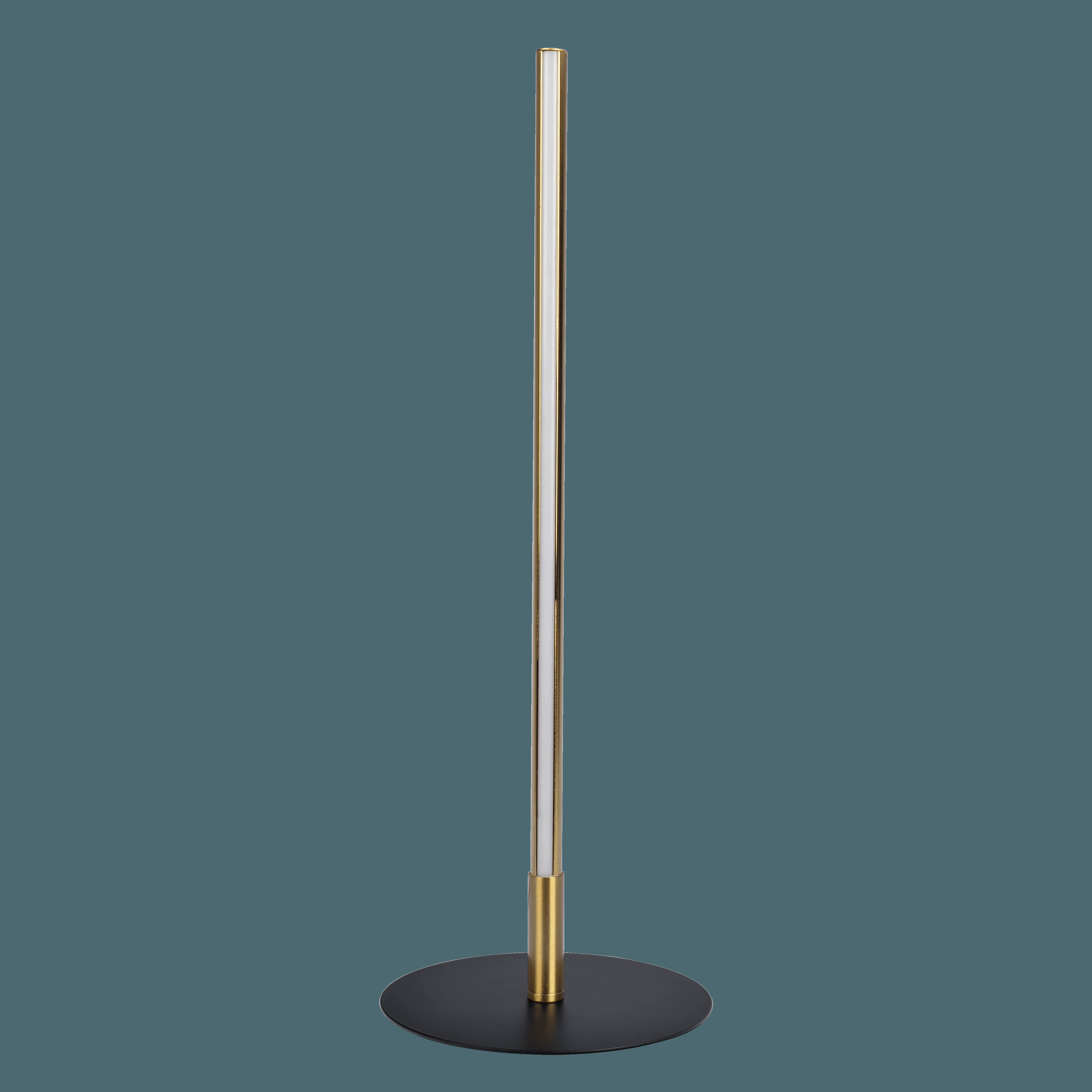 Everly Quinn Dimond Black LED Table Lamp with On/Off Switch Round Metal Base - Wayfair Canada