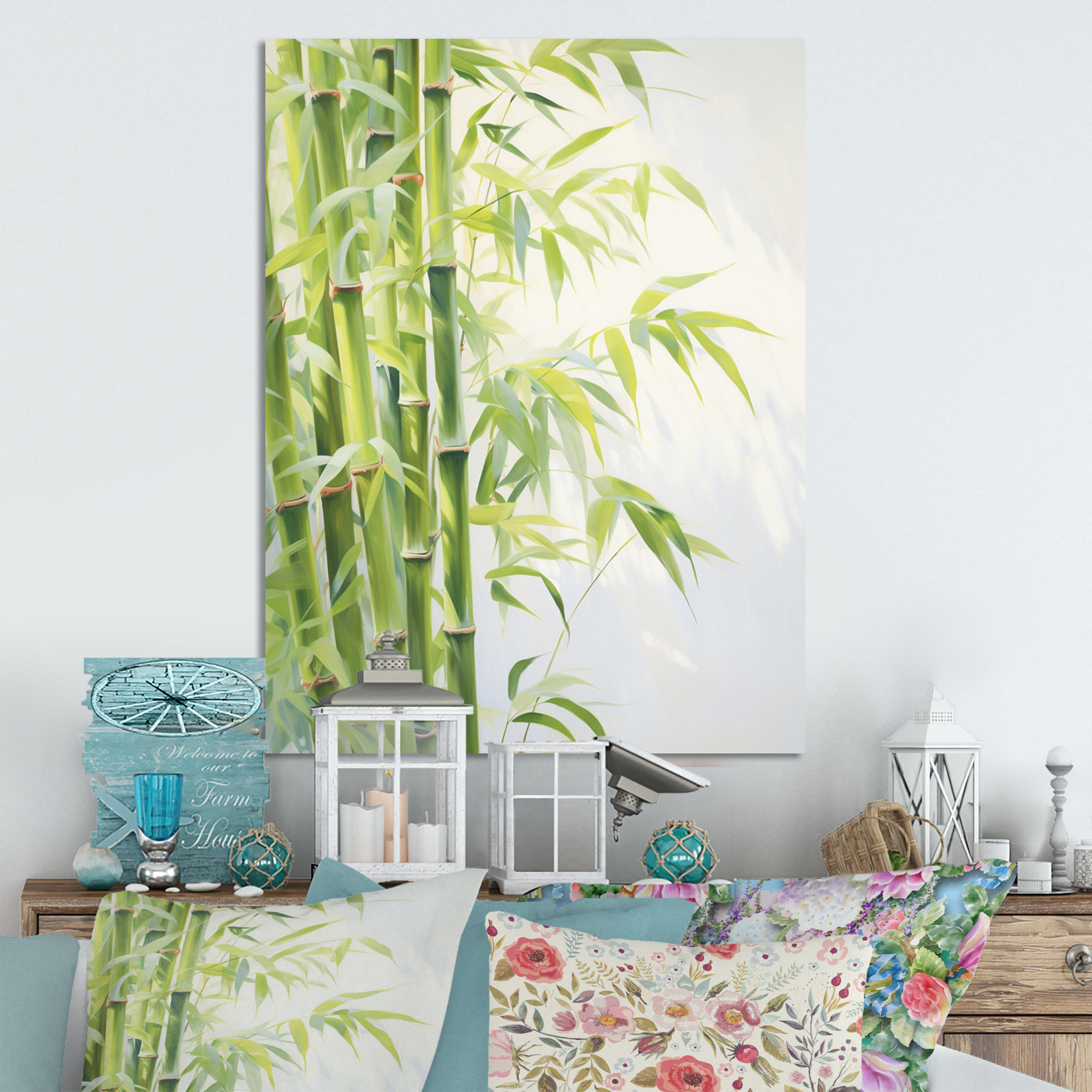 Bay Isle Home™ Bamboo Romantic Dream VI - Floral & Botanical Metal Wall ...