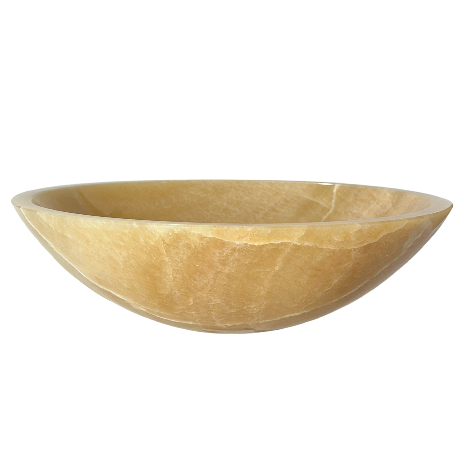 mirthmansion Mirth Mansion Yellow-Brown Onyx Stone Vessel Sink ...