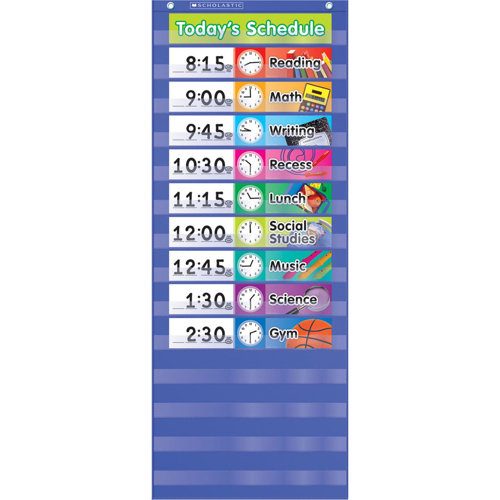 Teachers Friend Daily Schedule Pocket Grade K-5 Chart & Reviews | Wayfair