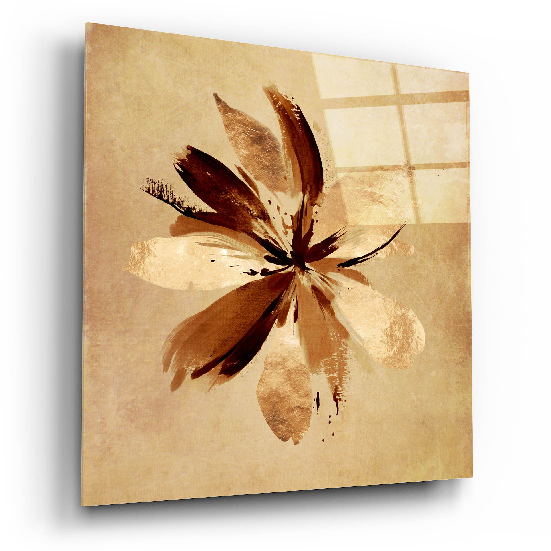 Winston Porter 'Ochre Flower' by Svetlana Aleynikova Acrylic Glass Wall ...